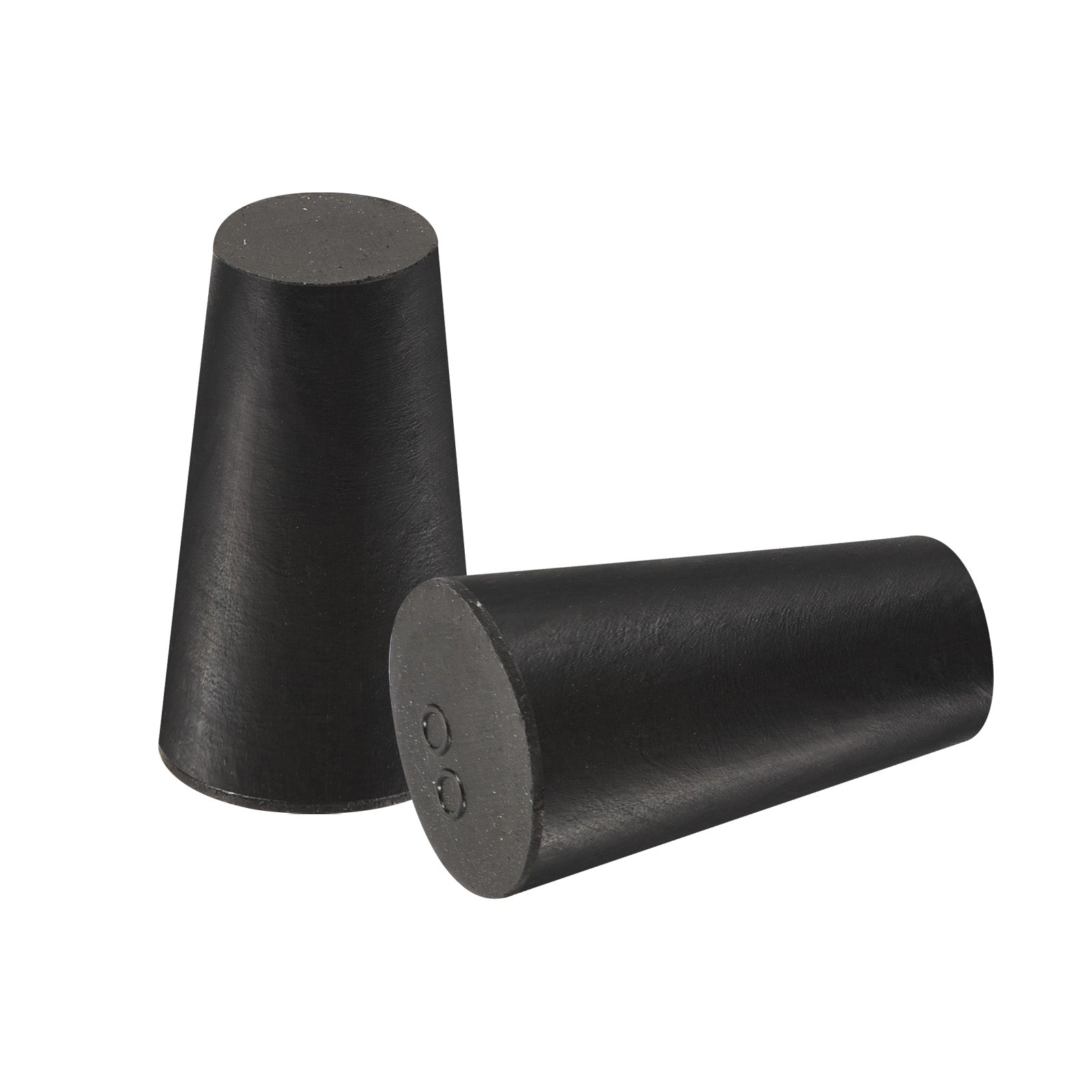 Rubber Tapered Plug 10mm to 15mm Solid Black 30 Pieces | Harfington
