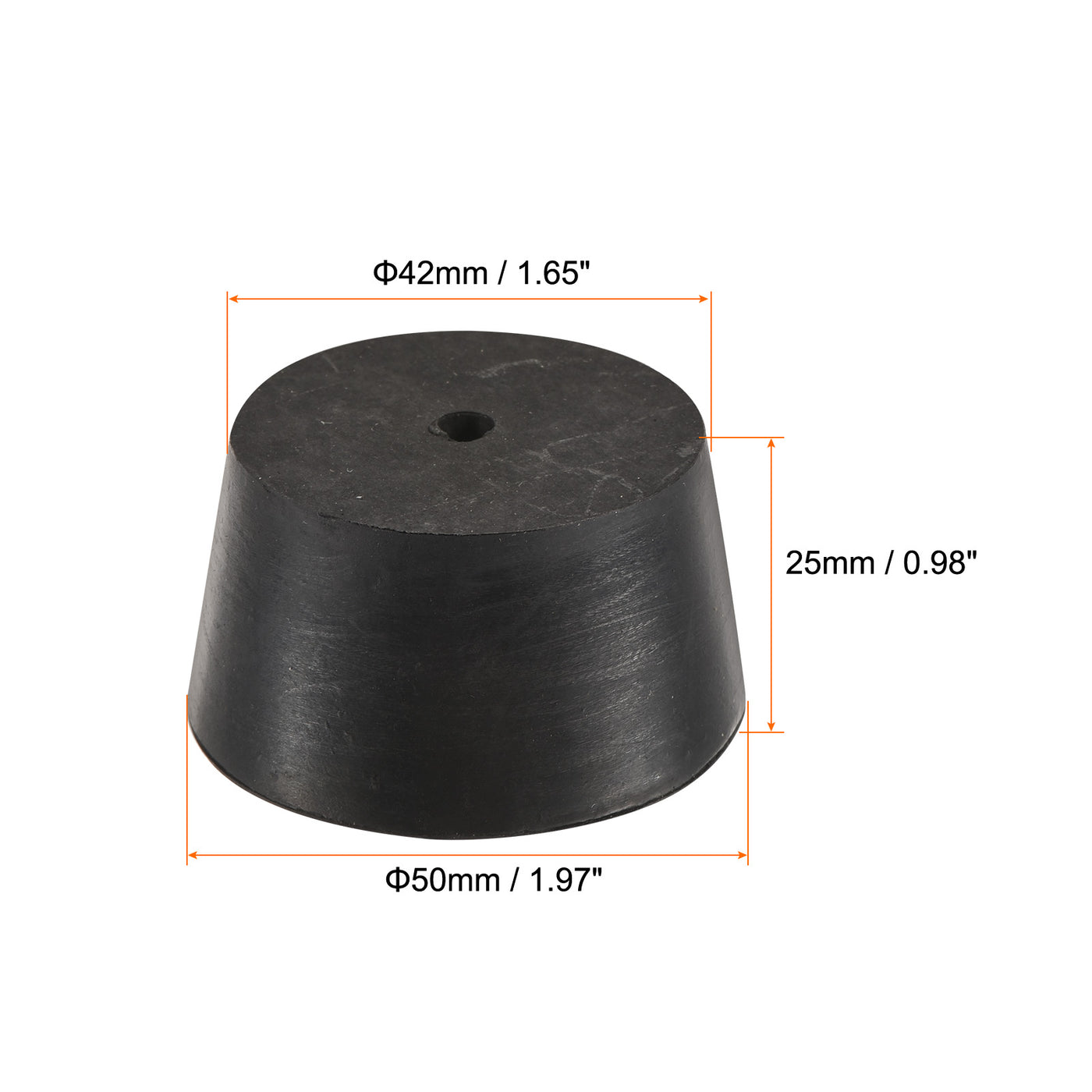 Rubber Tapered Plug with Hole Test Tubes Bungs Stopper for Lab Home ...