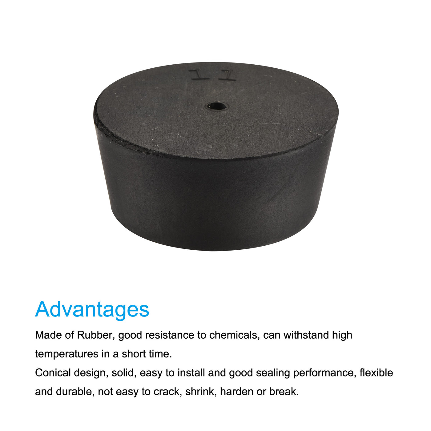 Rubber Tapered Plug with Hole Test Tubes Bungs Stopper for Lab Home ...