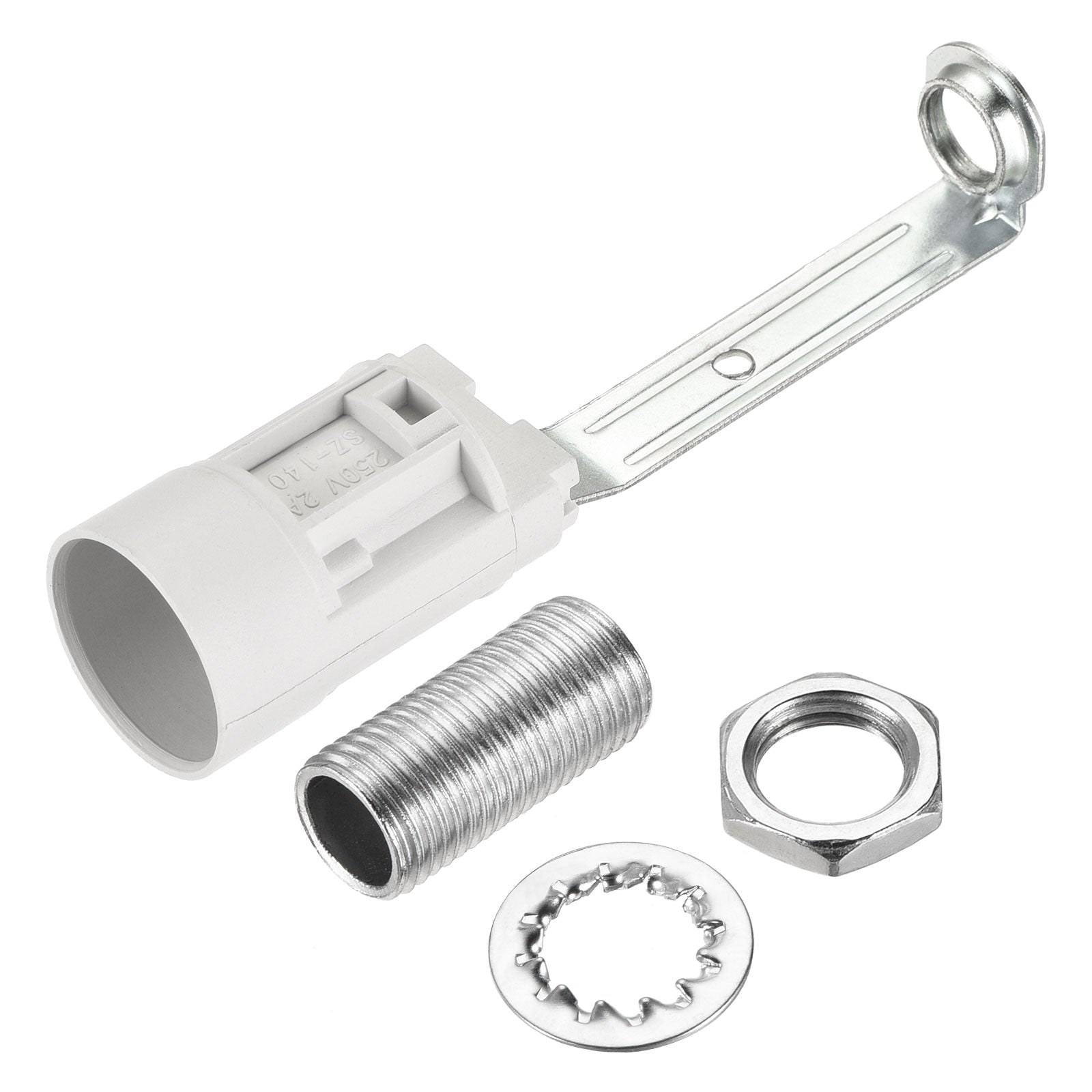 Bulb Socket Plastic Lamp Holder with Threaded Lamp Pipe Nuts for Bulbs ...
