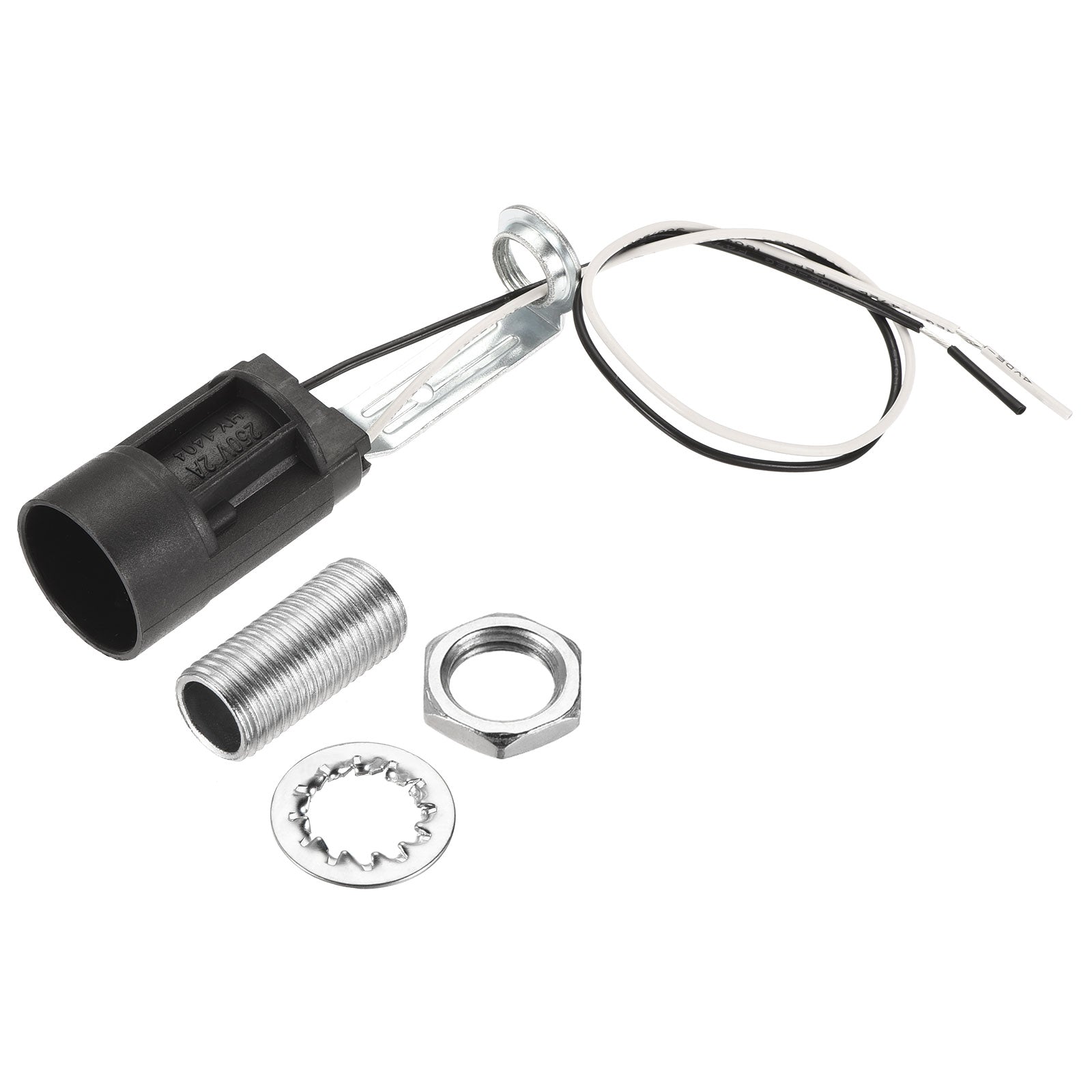 Bulb Socket Plastic Bulb Candle Lamp Holder with Lamp Pipe Nut and Wire ...