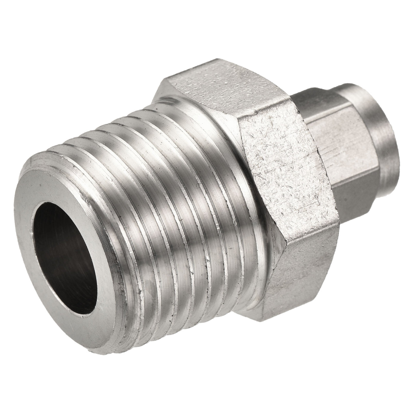 Compression Tube Fitting Steel Thread Straight Coupling Adapter ...