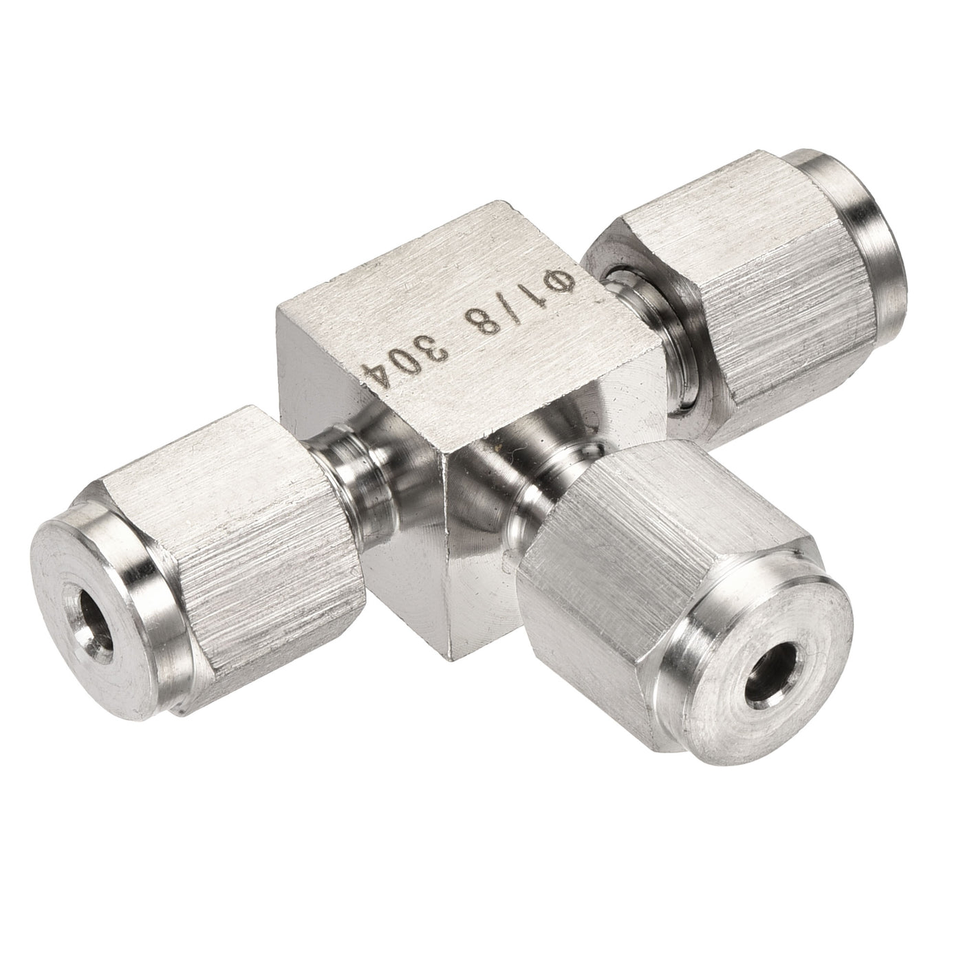 Quick Connect Air Line Compression Fittings Stainless Steel T Type Tee ...