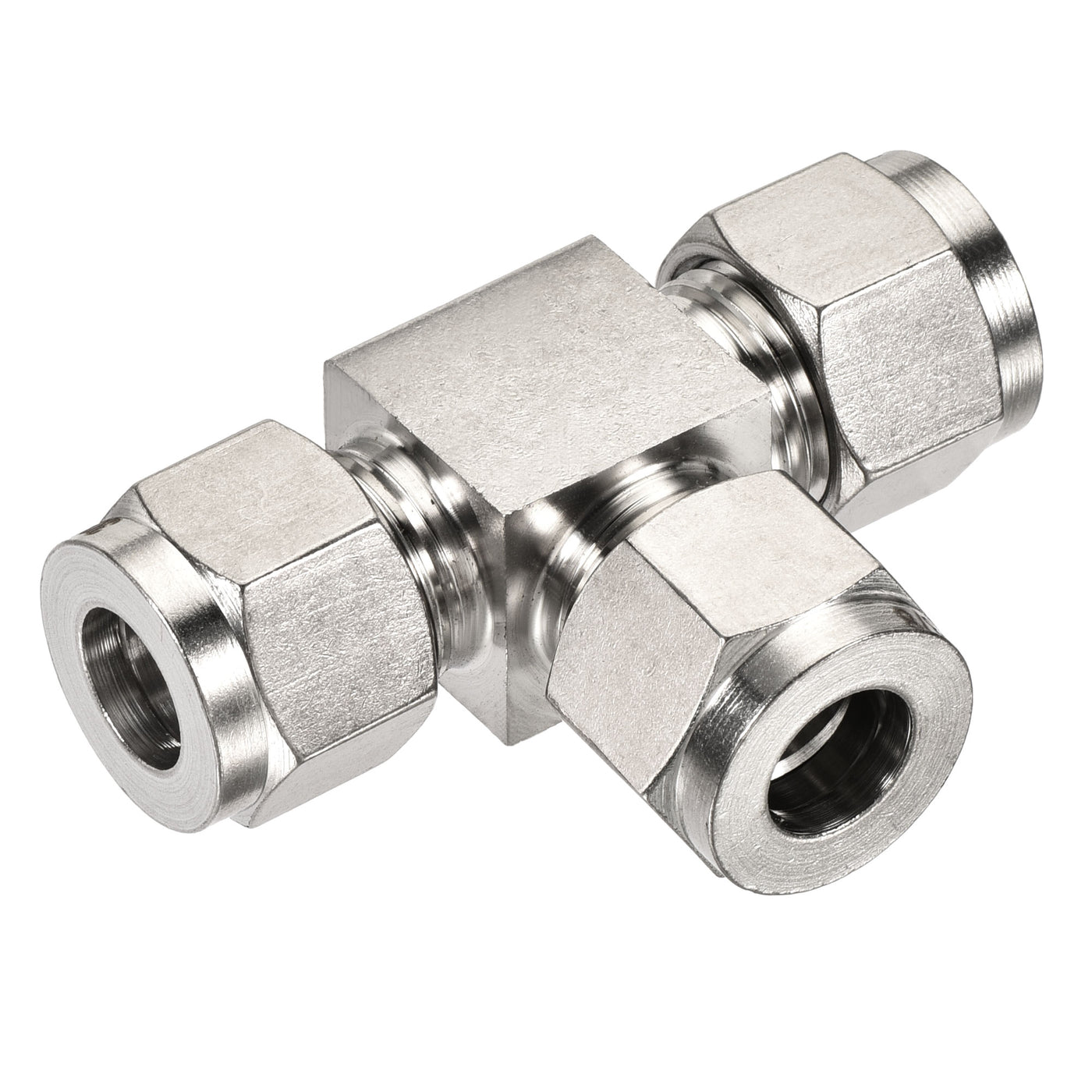 Quick Connect Air Line Compression Fittings Stainless Steel T Type Tee ...