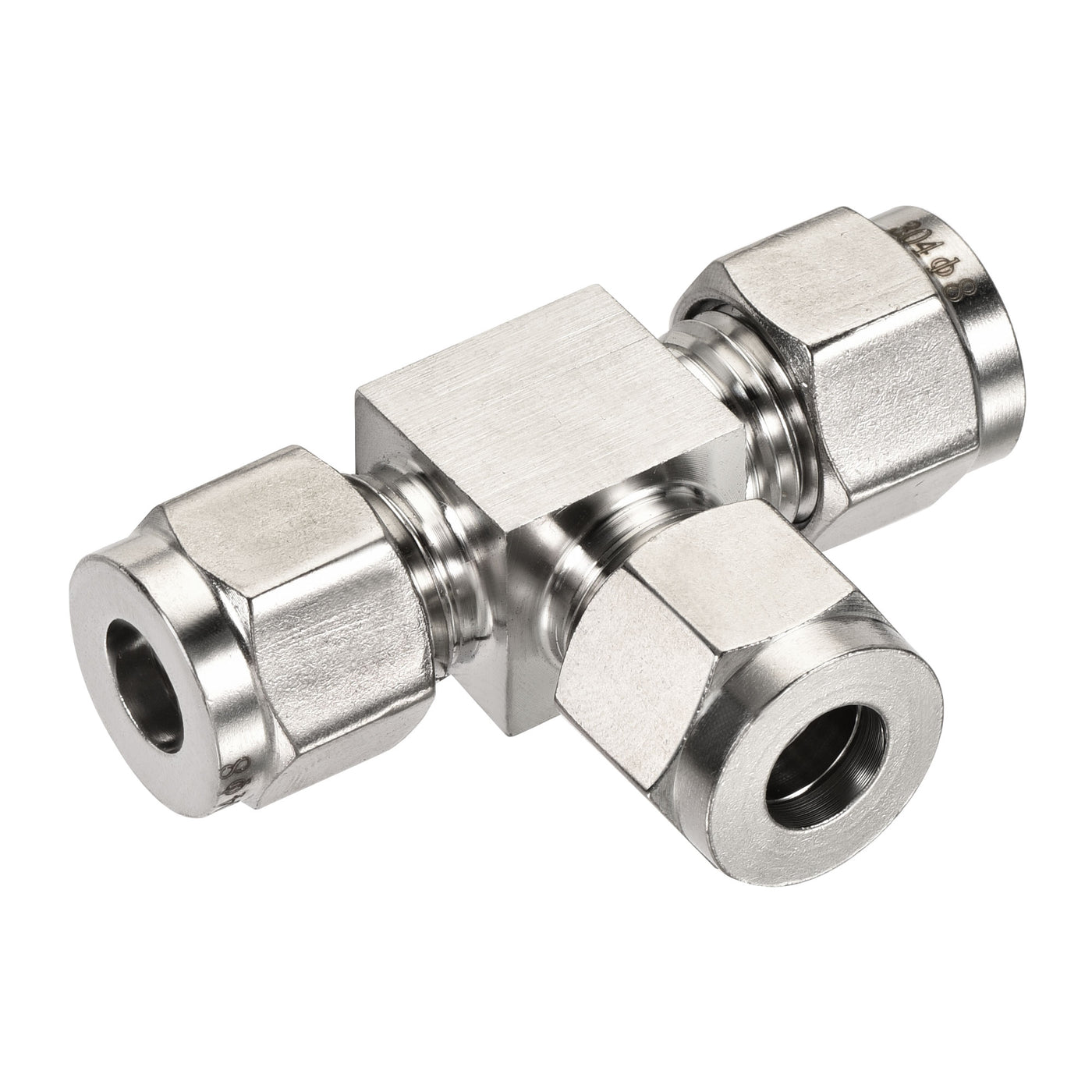 Quick Connect Air Line Compression Fittings Stainless Steel T Type Tee ...