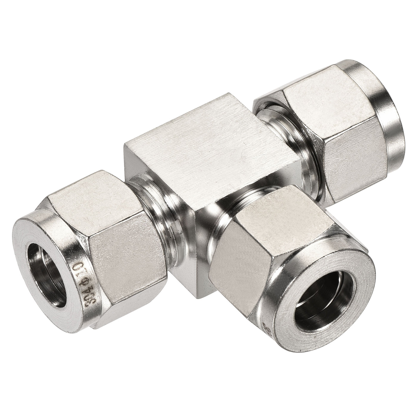 Quick Connect Air Line Compression Fittings Stainless Steel T Type Tee ...