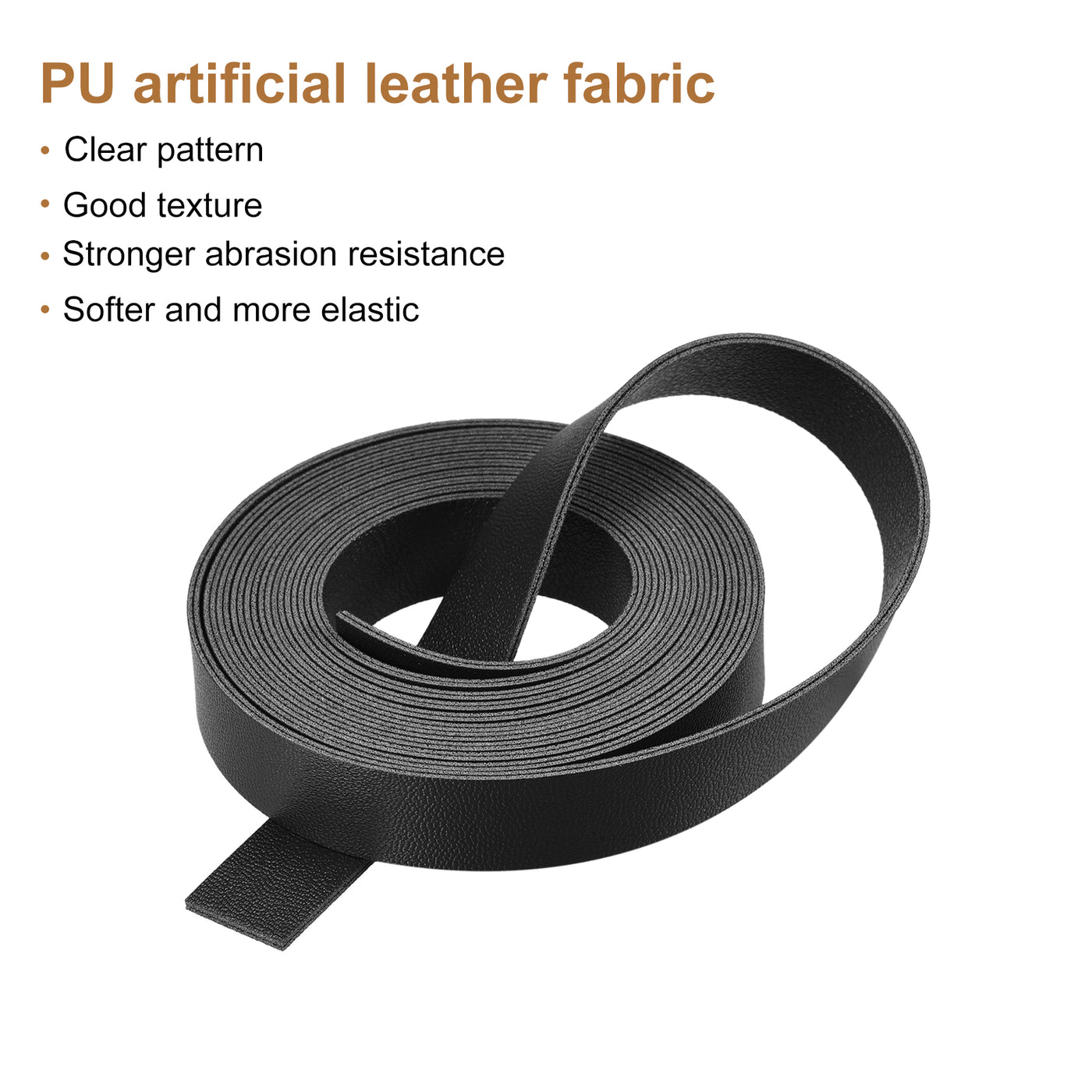 Faux Leather Strip Leather Strap Double-Sided for DIY Crafts, Belts ...