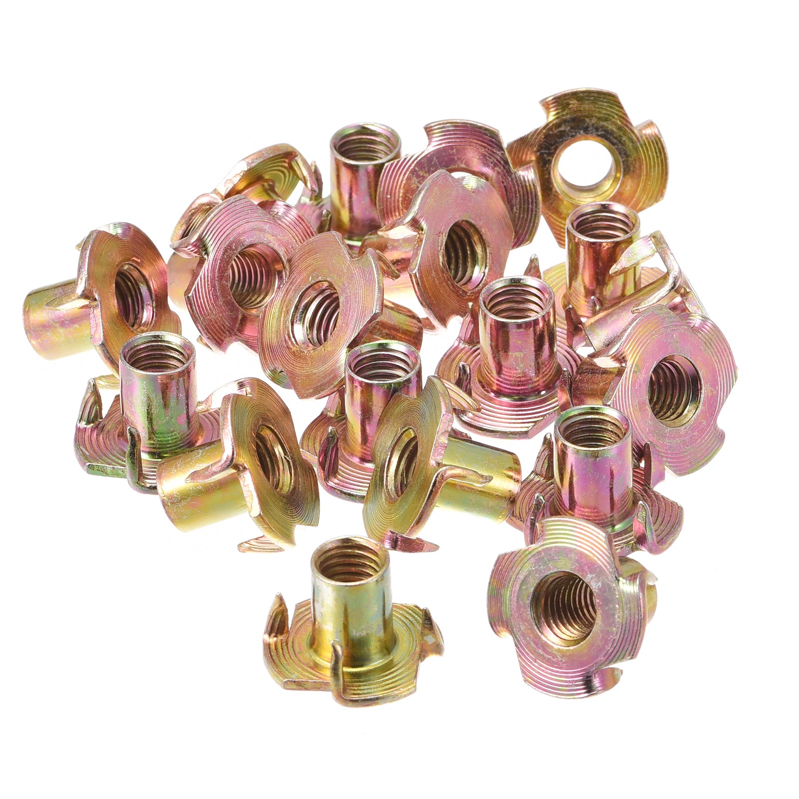 T-Nuts Tee Nut Carbon Steel Threaded Inserts for Wood | Harfington