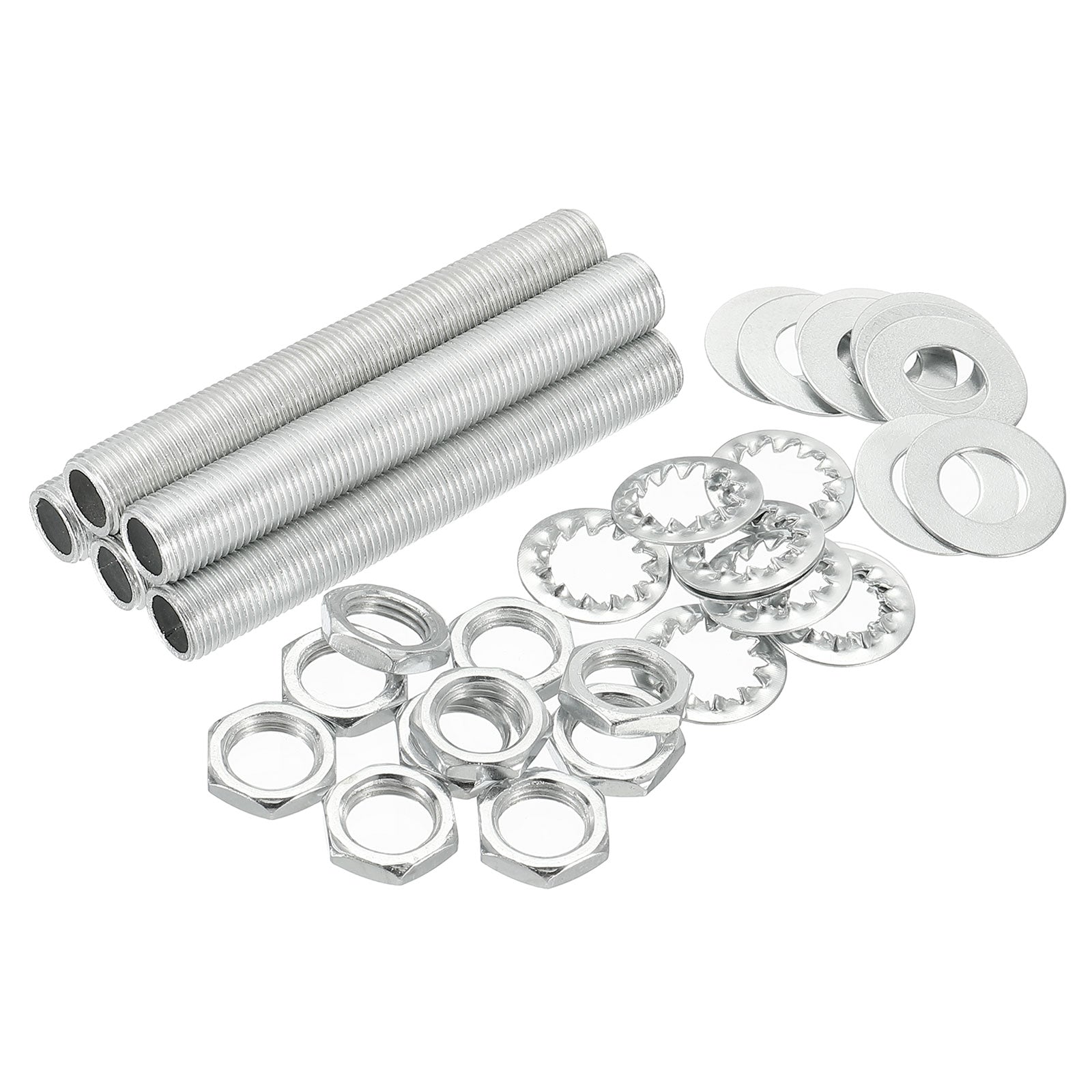 Lamp Pipe Kit with Lock Nuts Washers Thread Fasteners Assortment for ...