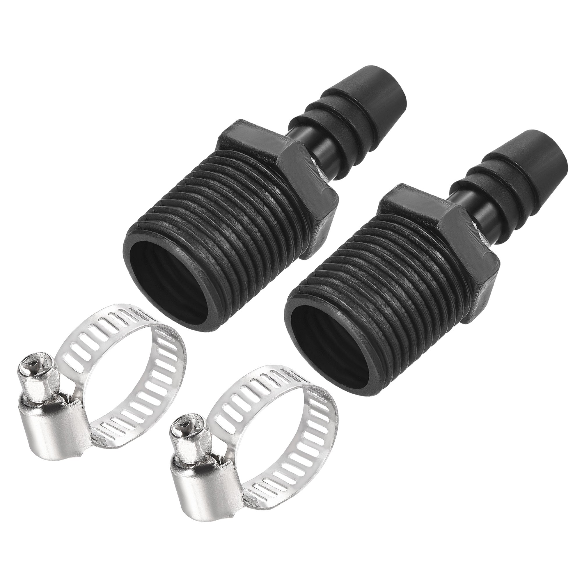 PE Hose Fitting Barb Male Straight Pipe Connector Coupler Adapters with ...