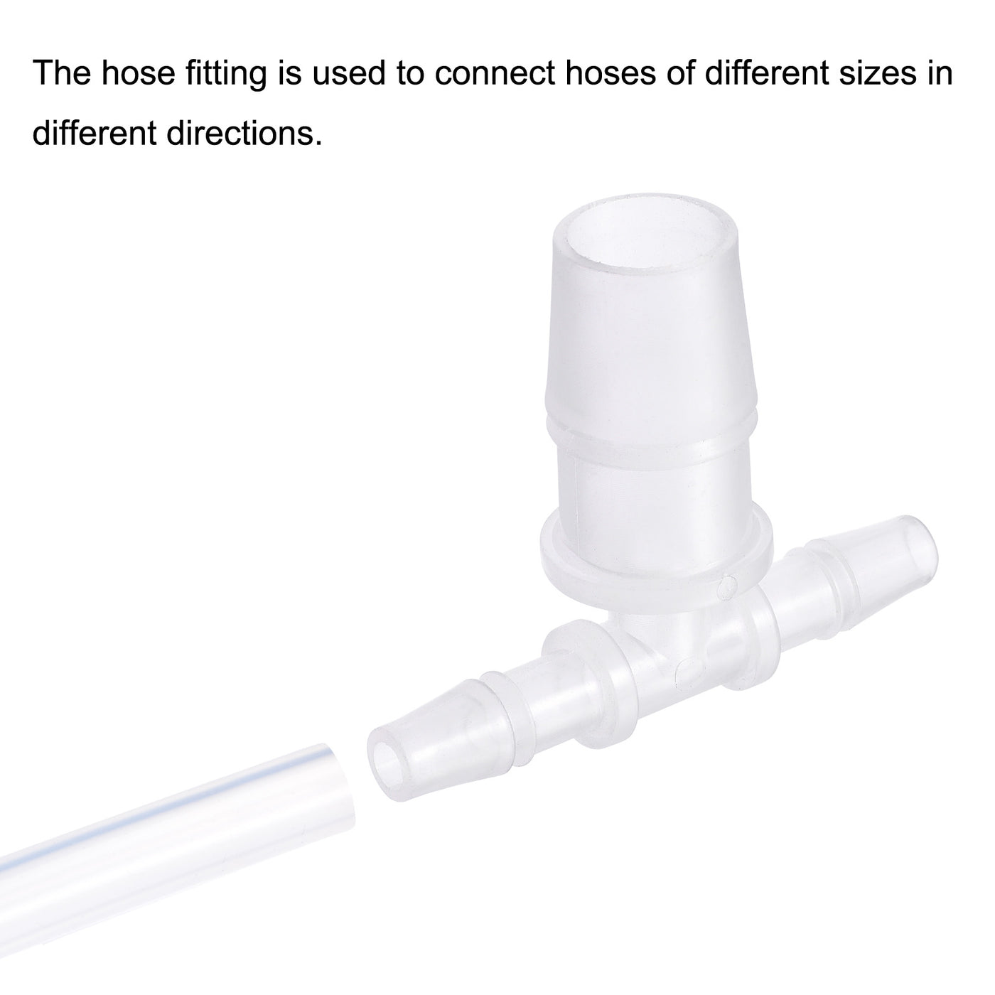 PP Reducing Barb Hose Fitting Tee T Shape Pipe Connector | Harfington