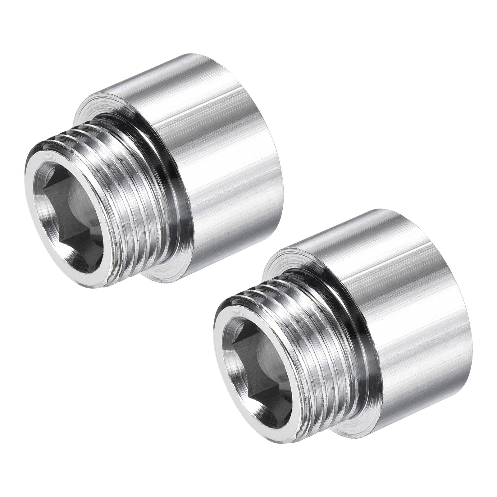 Nickel Plated Brass Extension Pipe Fitting Thread Reducer Coupling ...
