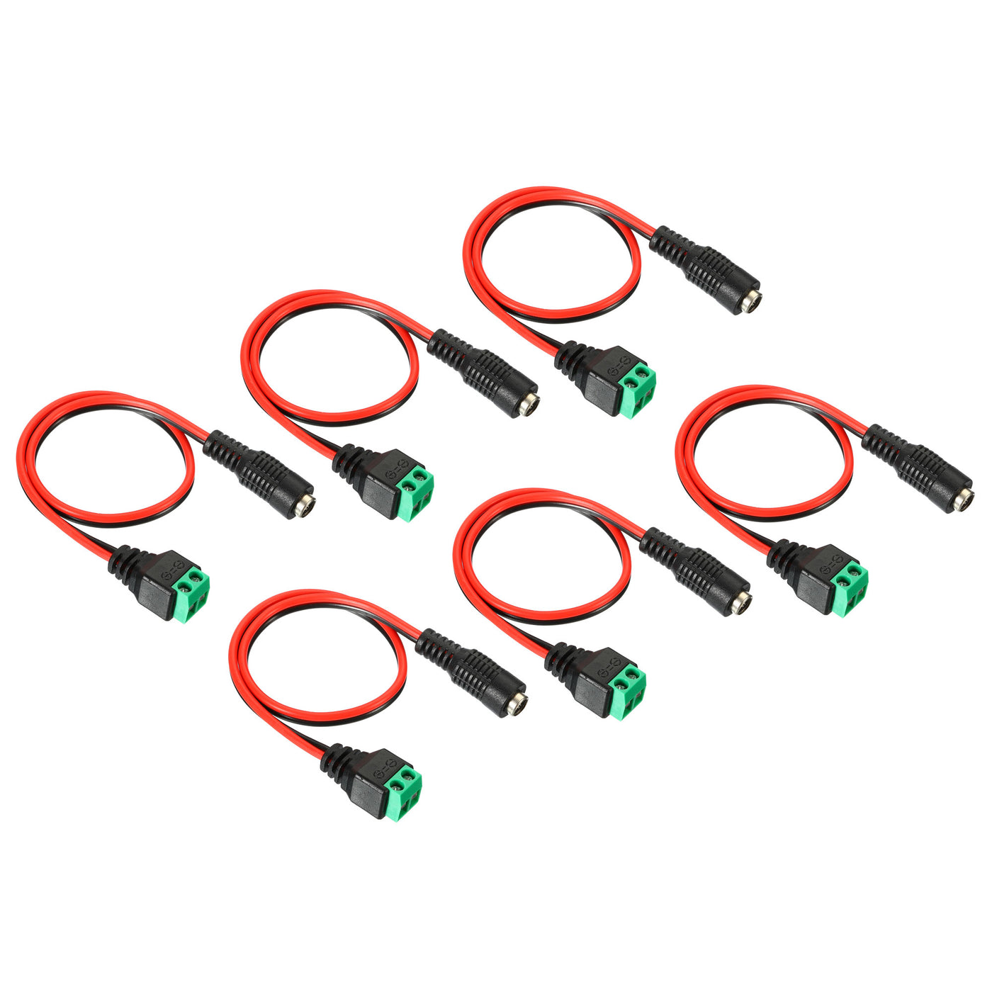 DC Power Jack Female Plug Adapter Connector for LED Strip CCTV Camera ...