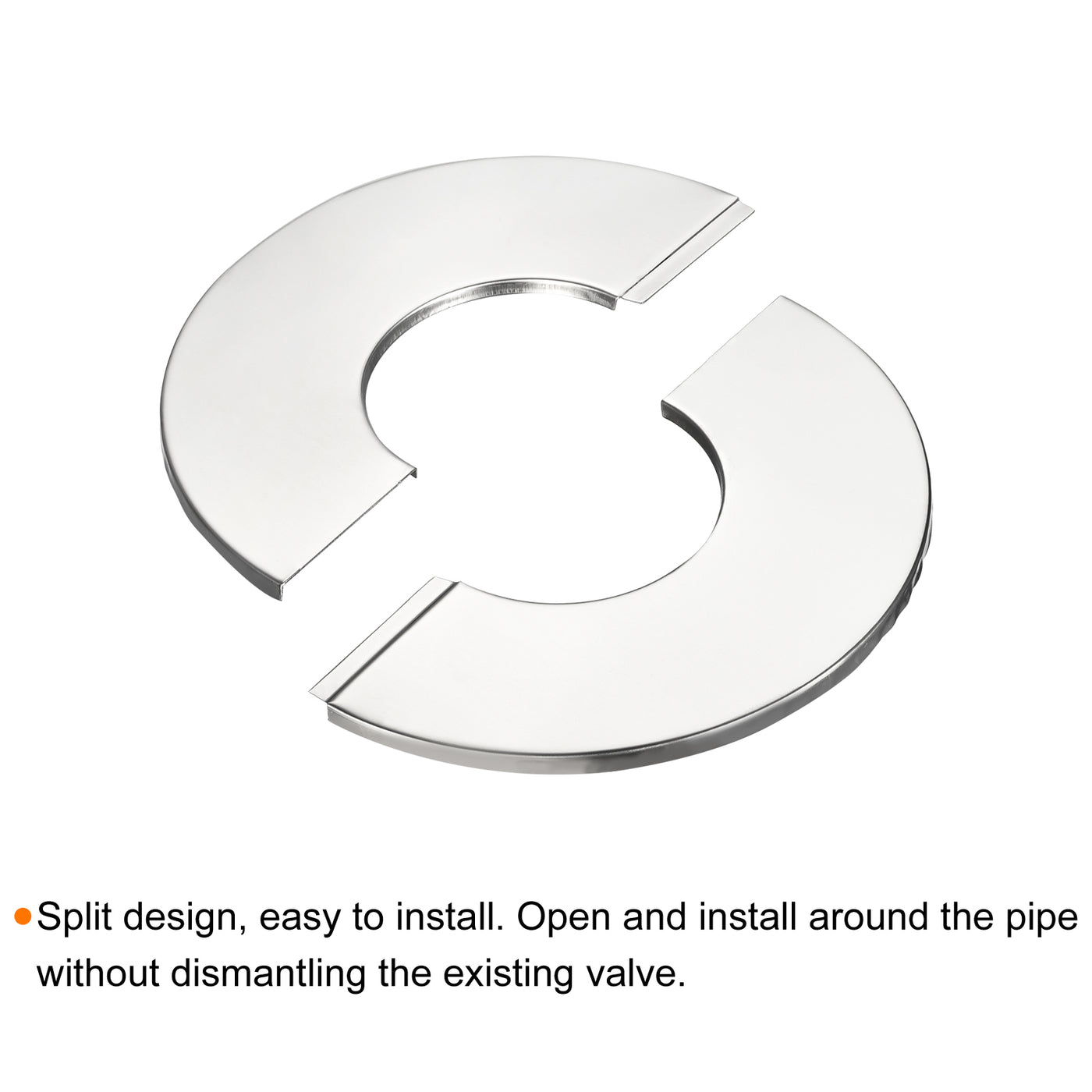 Wall Split Flange, 201 Stainless Steel Round Escutcheon Plate for ...