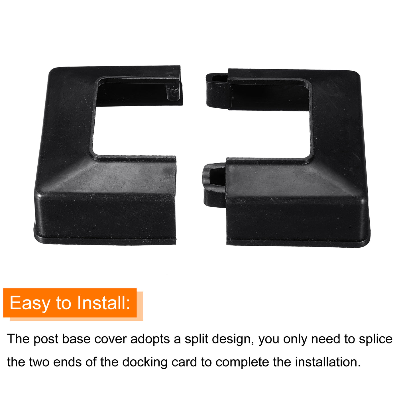 Post Skirt, Split Style Post Base Cover Trim Skirt for Fence Stair ...
