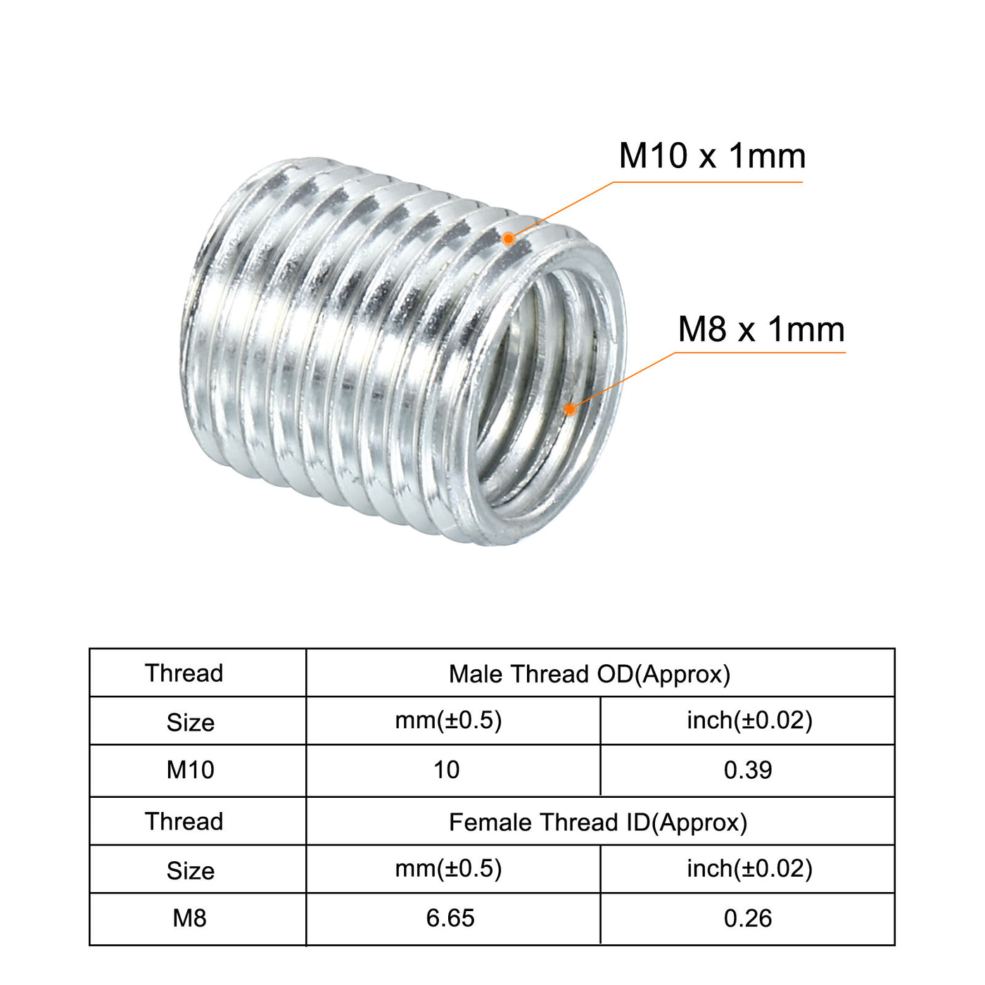 Thread Reducing Nuts Insert to Adapters Long Pipe Fitting Conversion ...
