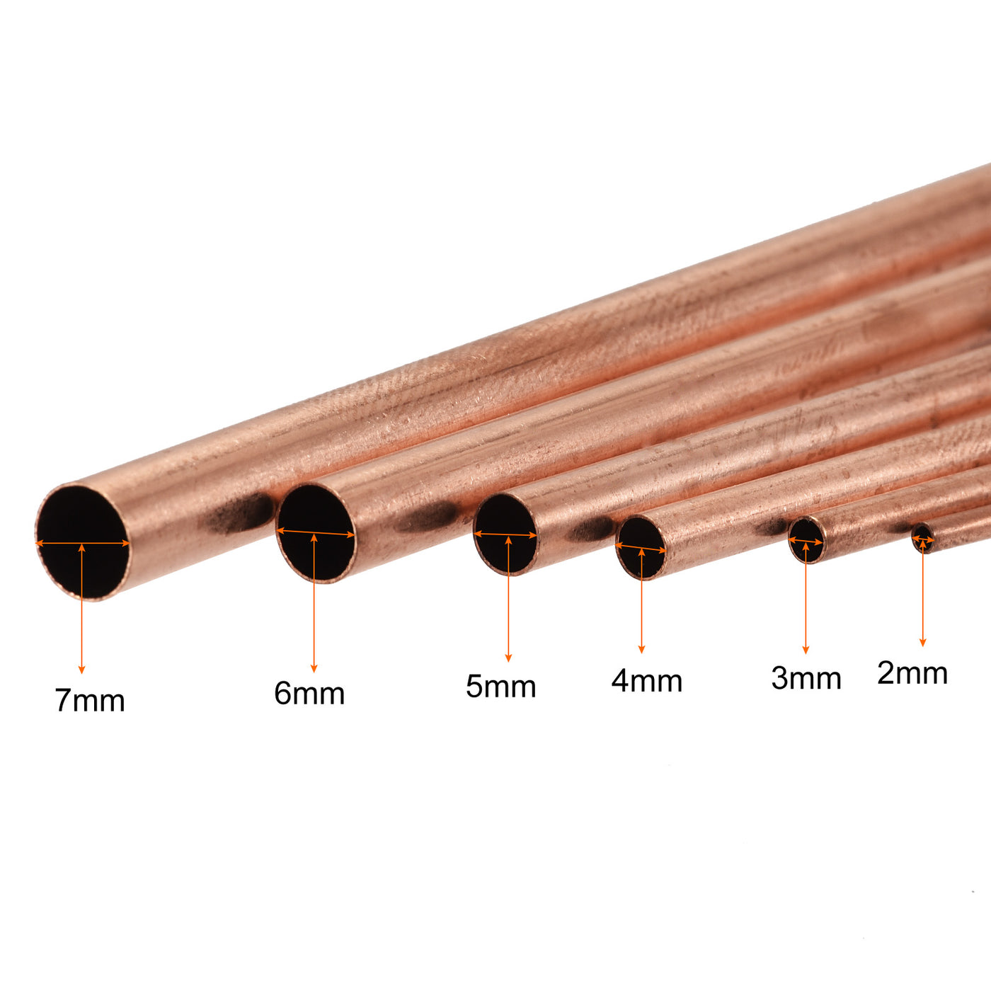 Uxcell Copper Tube, Round Metal Tubing for DIY | Harfington