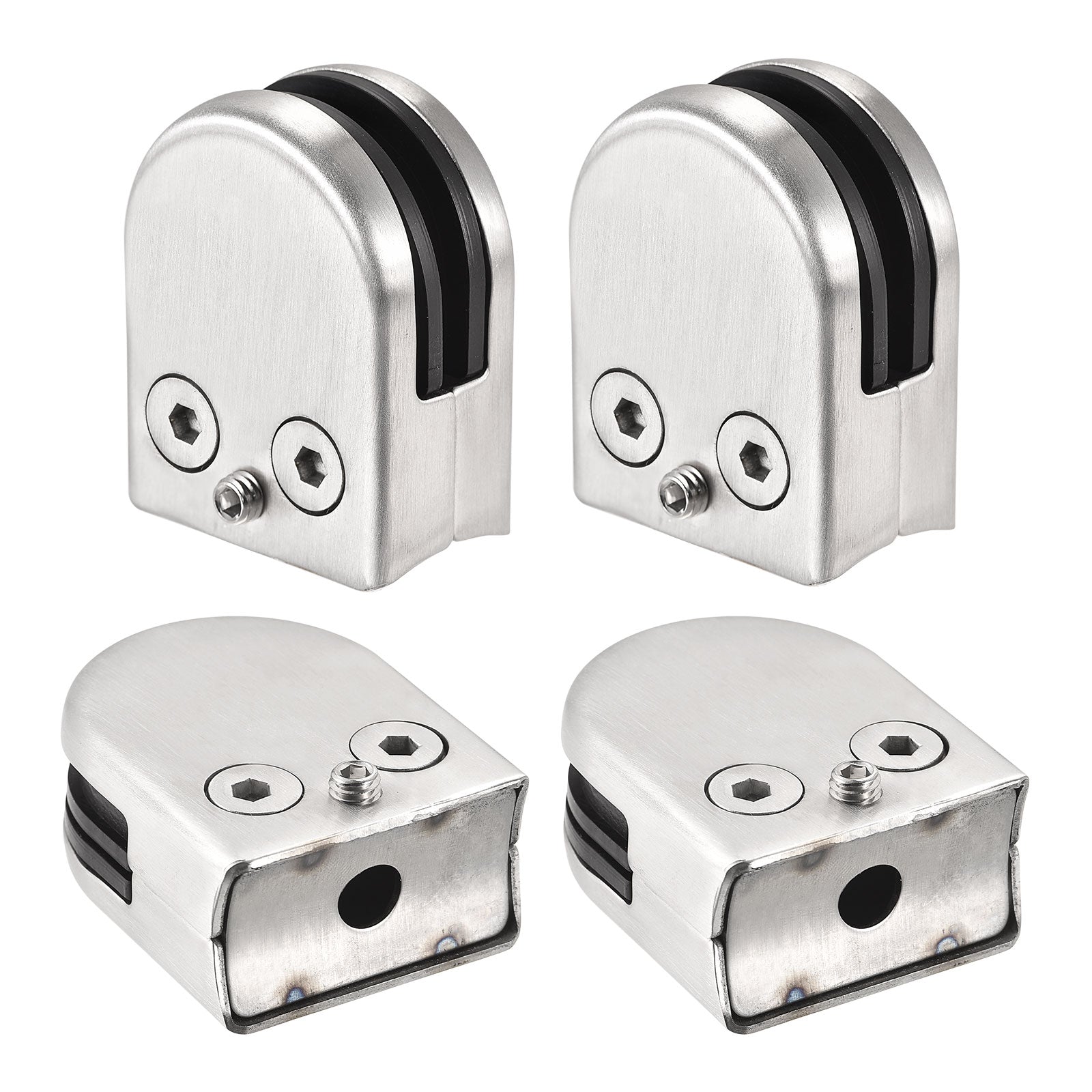 Stainless Steel Glass Clamp, Glass Clip Round Glass Bracket for ...