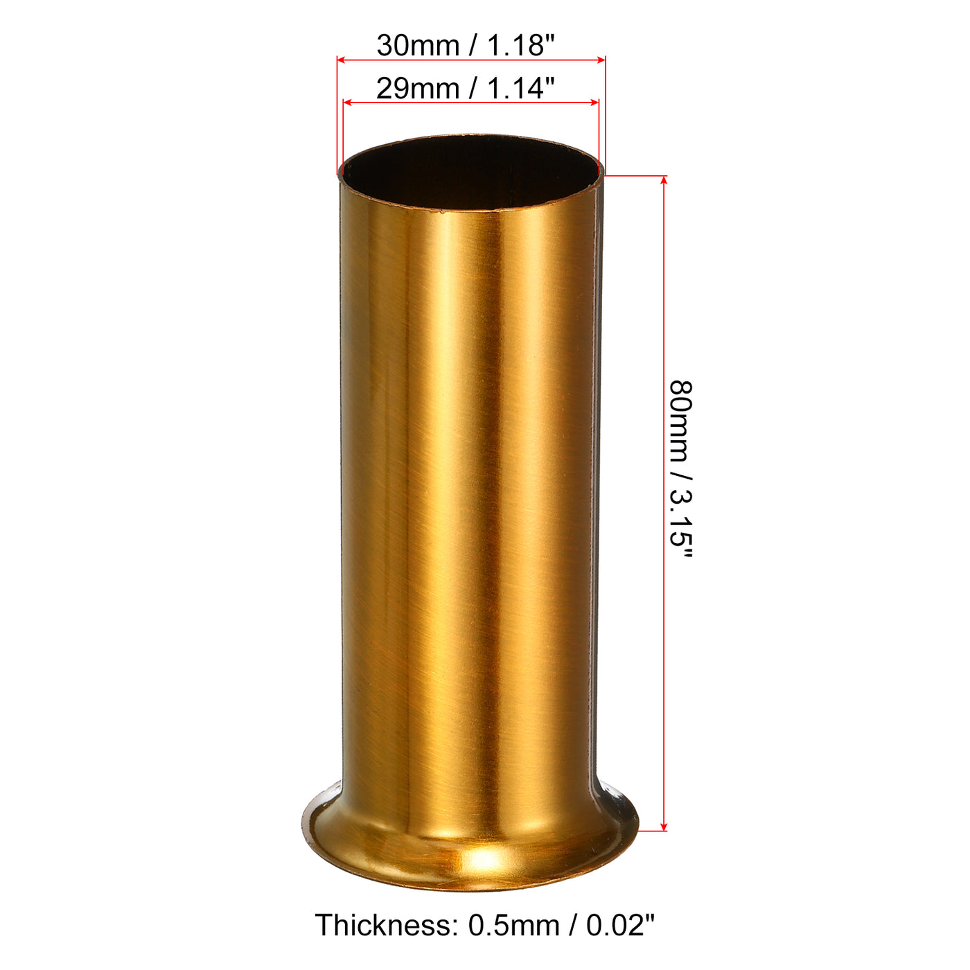 Candle Socket Covers, Tall Metal Chandelier Sleeves Bulb Light Base ...