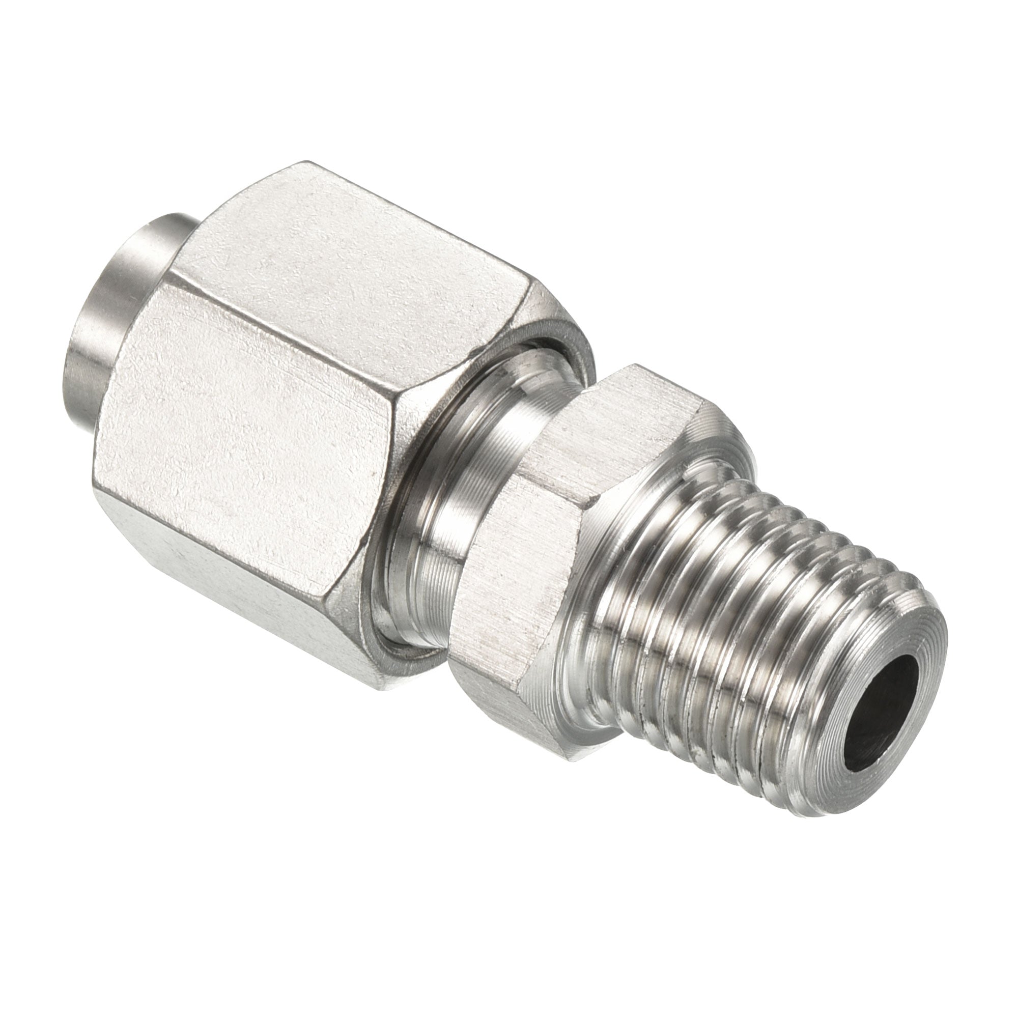 Compression Tube Fitting Stainless Steel Male Thread Straight Coupling ...