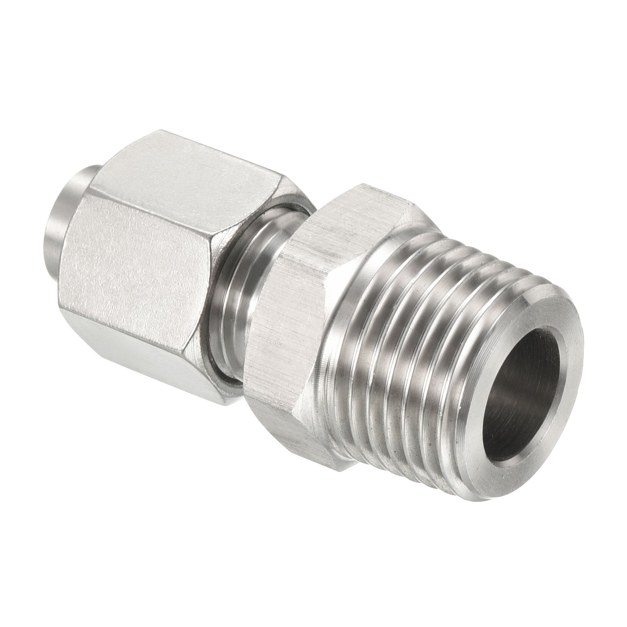Compression Tube Fitting, 304 Stainless Steel Male Thread Straight ...