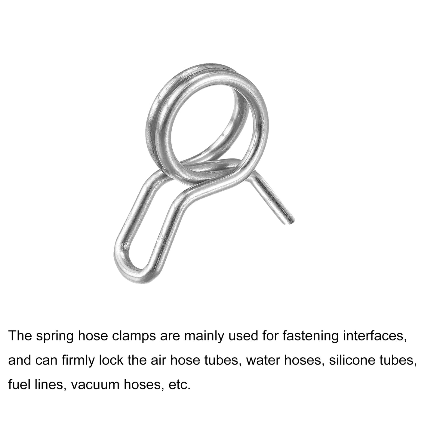 Double Wire Spring Hose Clamp 304 Stainless Steel Hose Fuel Line ...