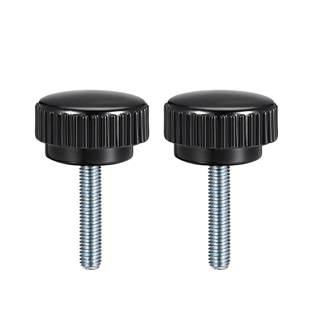 Uxcell Male Thread Knurled Knobs Grip Thumb Screw on Mechanical Round ...