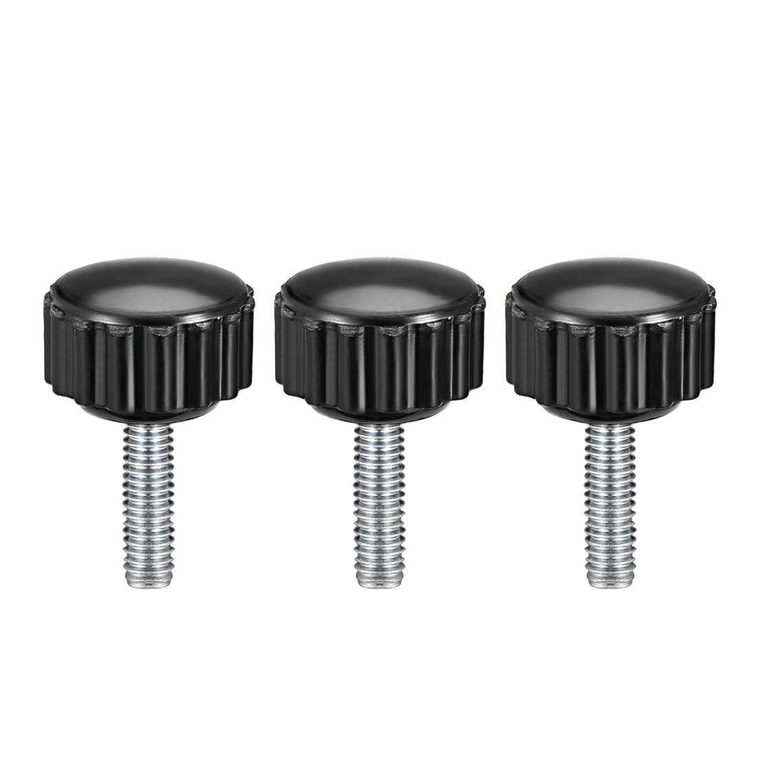 Uxcell Male Thread Knurled Knobs Grip Thumb Screw on Mechanical Round ...