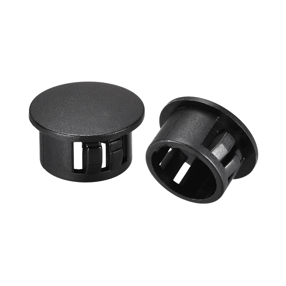 Uxcell 50pcs Mounting 6mm x 6mm Black Nylon Round Snap Panel Locking ...