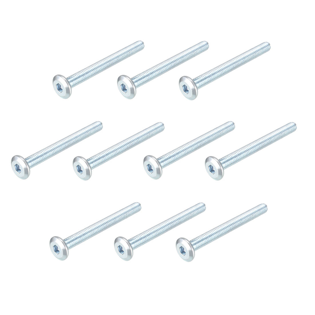 Uxcell Hex Socket Cap Machine Screws Zinc-Plated Fasteners Bolt Thread ...