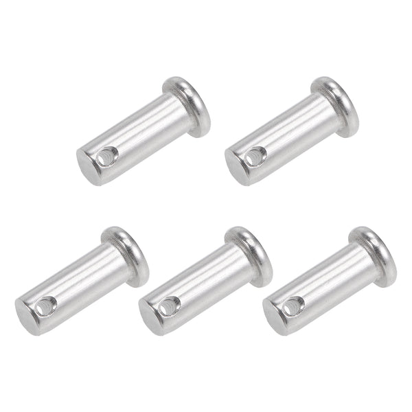 Uxcell M8 X 80mm Flat Head Stainless Steel Round Clevis Pins 5 Pieces