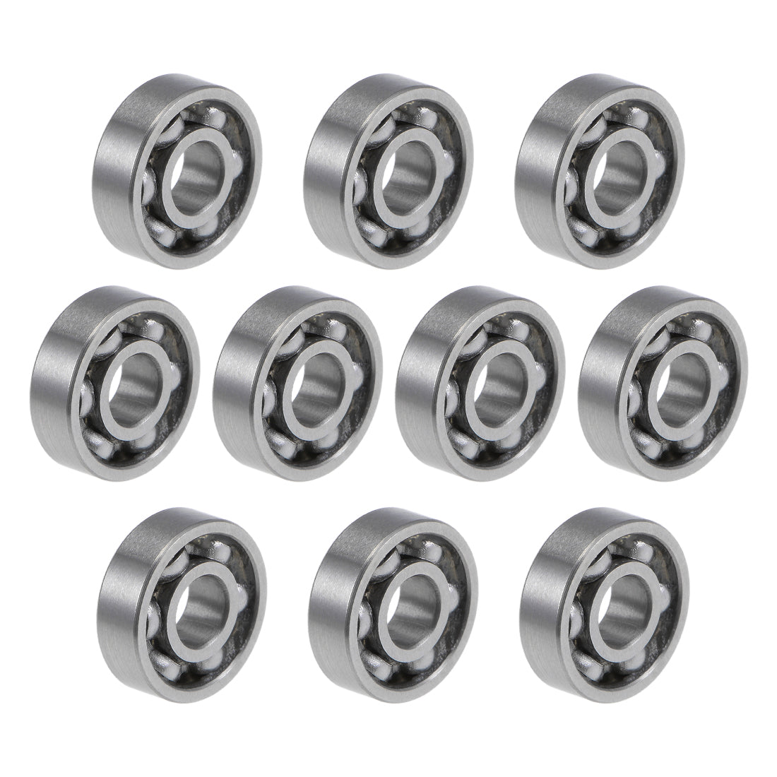 Uxcell Deep Groove Ball Bearings Metric Open Type Chrome Steel ABEC1 Z2 ...