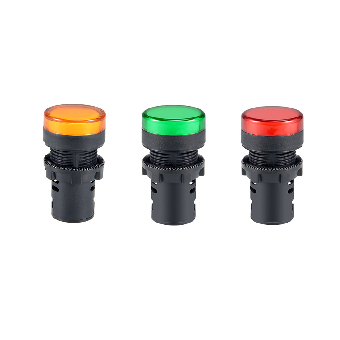 Uxcell 10Pcs AC/DC 12V Indicator Lights, Green LED, Flush Panel Mount 7 ...