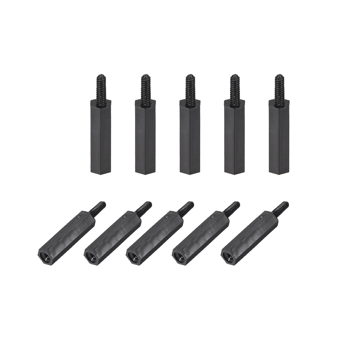 Uxcell M2 Male to Female Hex Nylon Spacer Standoff 30pcs | Harfington