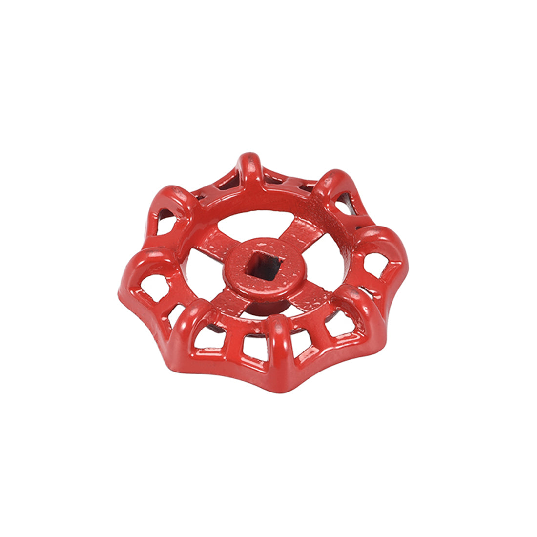 Uxcell Round Wheel Handle Square Broach 10x10mm Wheel OD 98mm Paint ...