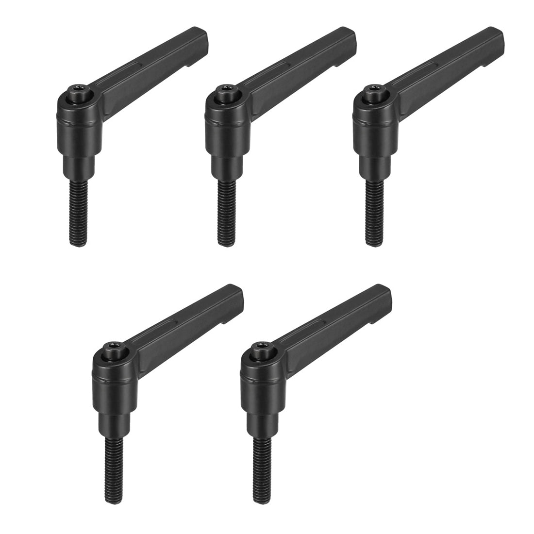 Uxcell Handle Adjustable Clamping Lever Thread Push Button Ratchet Male ...