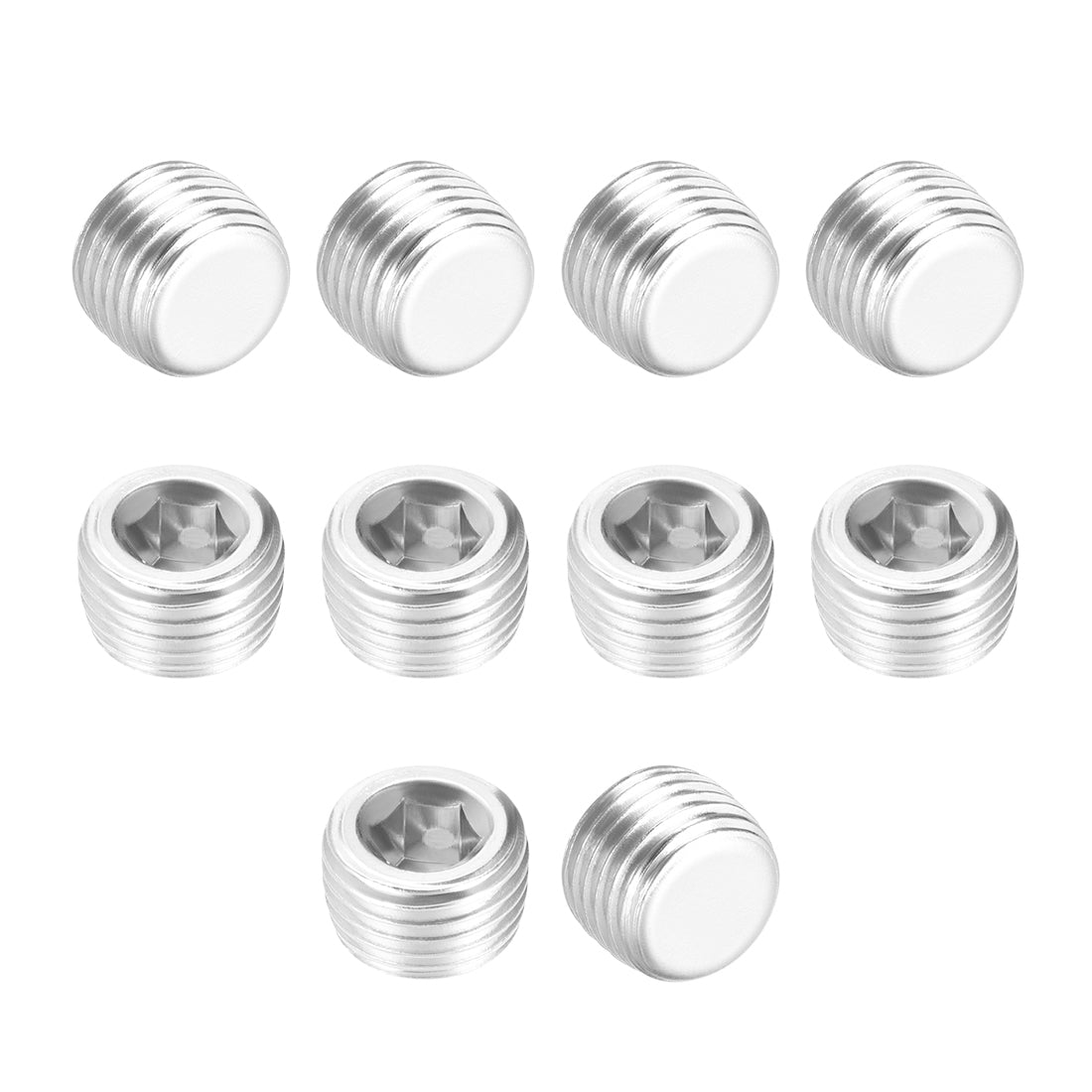 Uxcell Hex Counter Sunk Plug, Air Pipe Fitting 1/2 Inch G Male Pipe ...