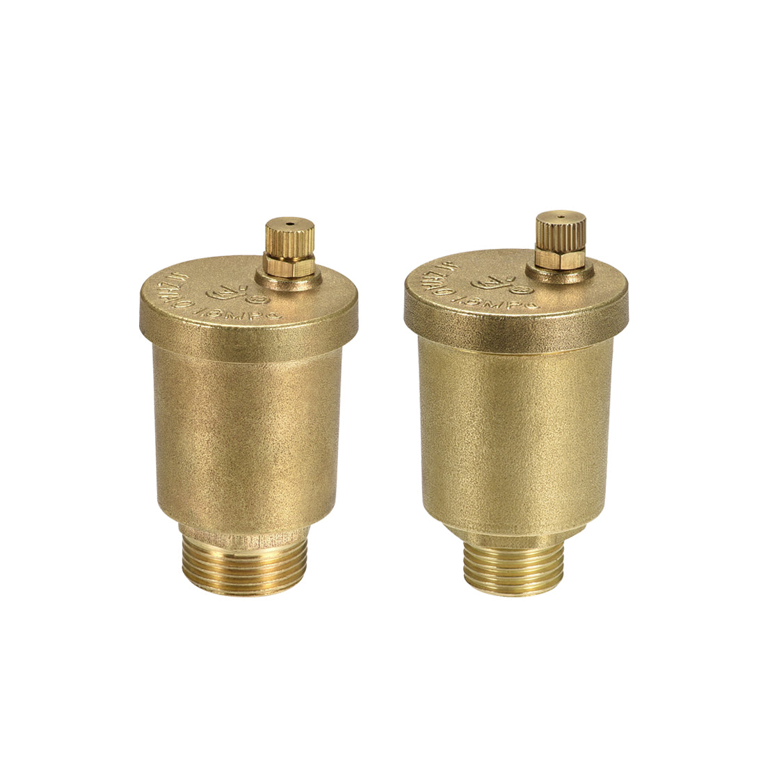 Uxcell G1/2 Male Thread Air Vent Valve Brass Air Release Valve 39mm ...