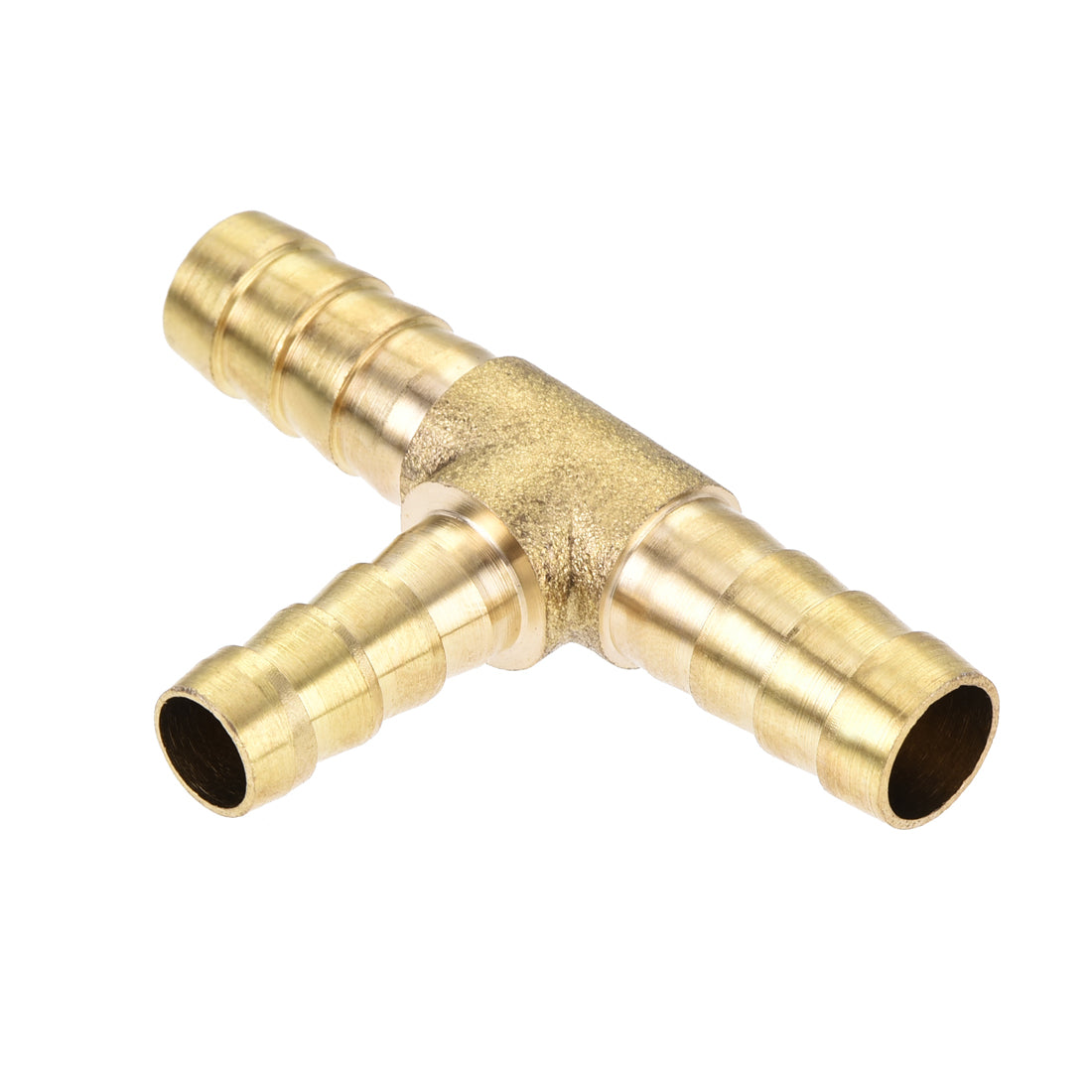 Uxcell Reducing Barb Hose Fitting Tee T Shape Pipe Connector Brass 3/8 ...