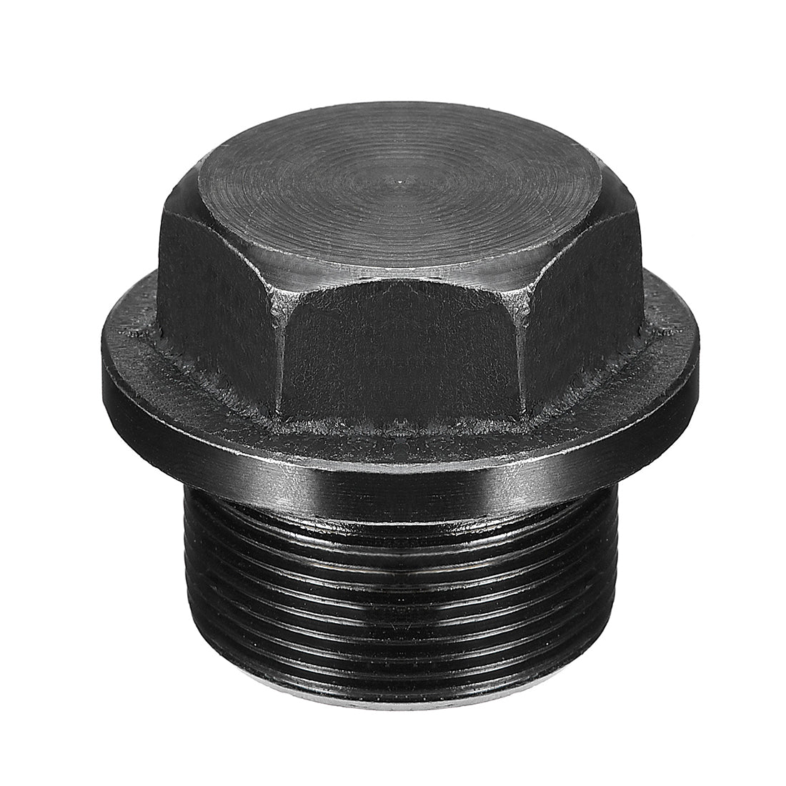 Uxcell Outer Hex Head Socket Pipe Fitting Plug M33x2 Male Thread Carbon ...